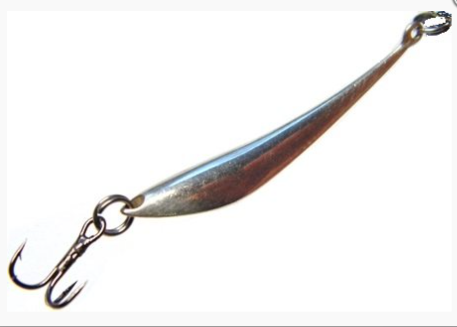 Блесна из латуни, покрытая золотом и серебром, RB (Русская Блесна) Домино 4,5г - 01, 44mm