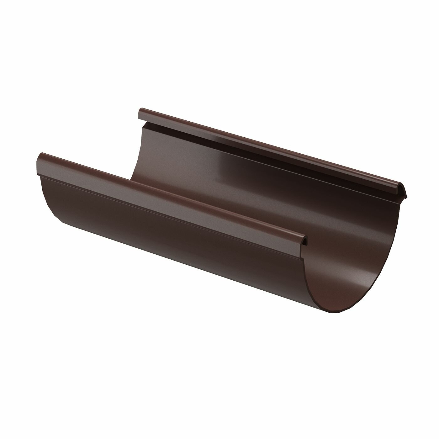 Желоб водосточный, 3 м х 2 шт, Docke Lux, цвет шоколад, лоток для отвода воды с крыши дома, коричневый