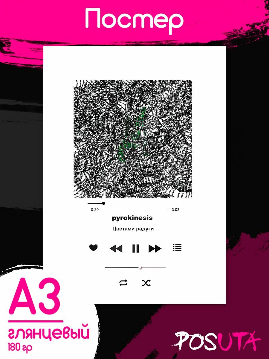 Spotify постер Gone Pyrokinesis - Цветами радуги