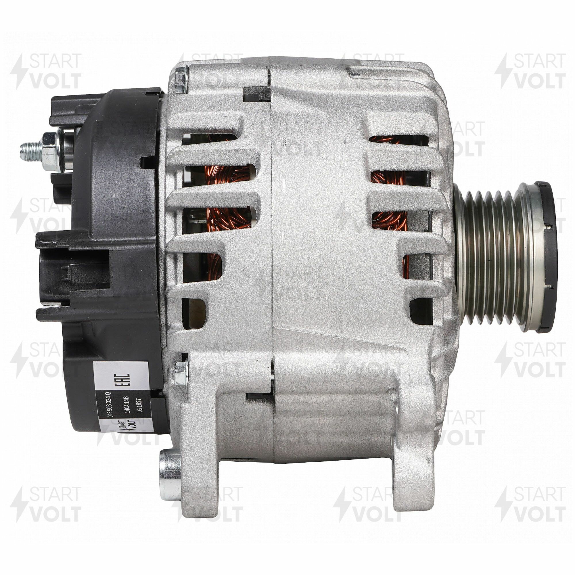 Генератор 140 А для Volkswagen POLO, CADDY, GOLF / SEAT IBIZA / STARTVOLT LG 1827 — фото 1