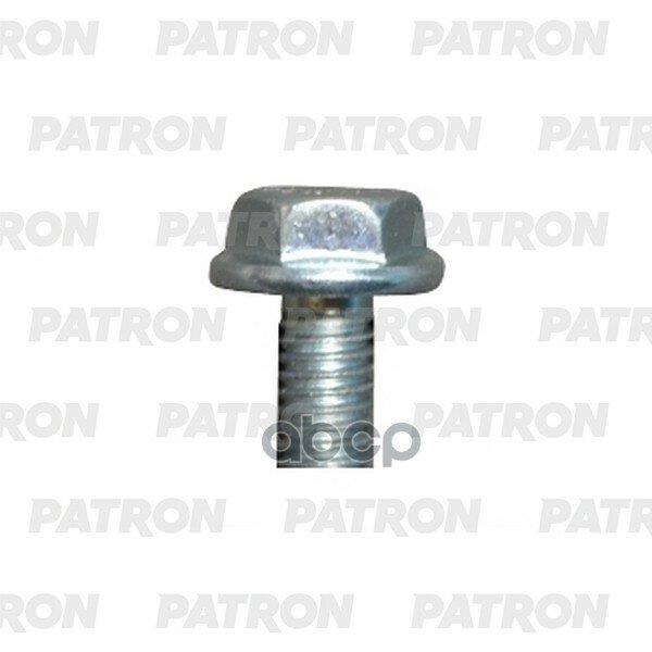 Болт металлический белый универсальный M10X35 PATRON арт. P37-2594T
