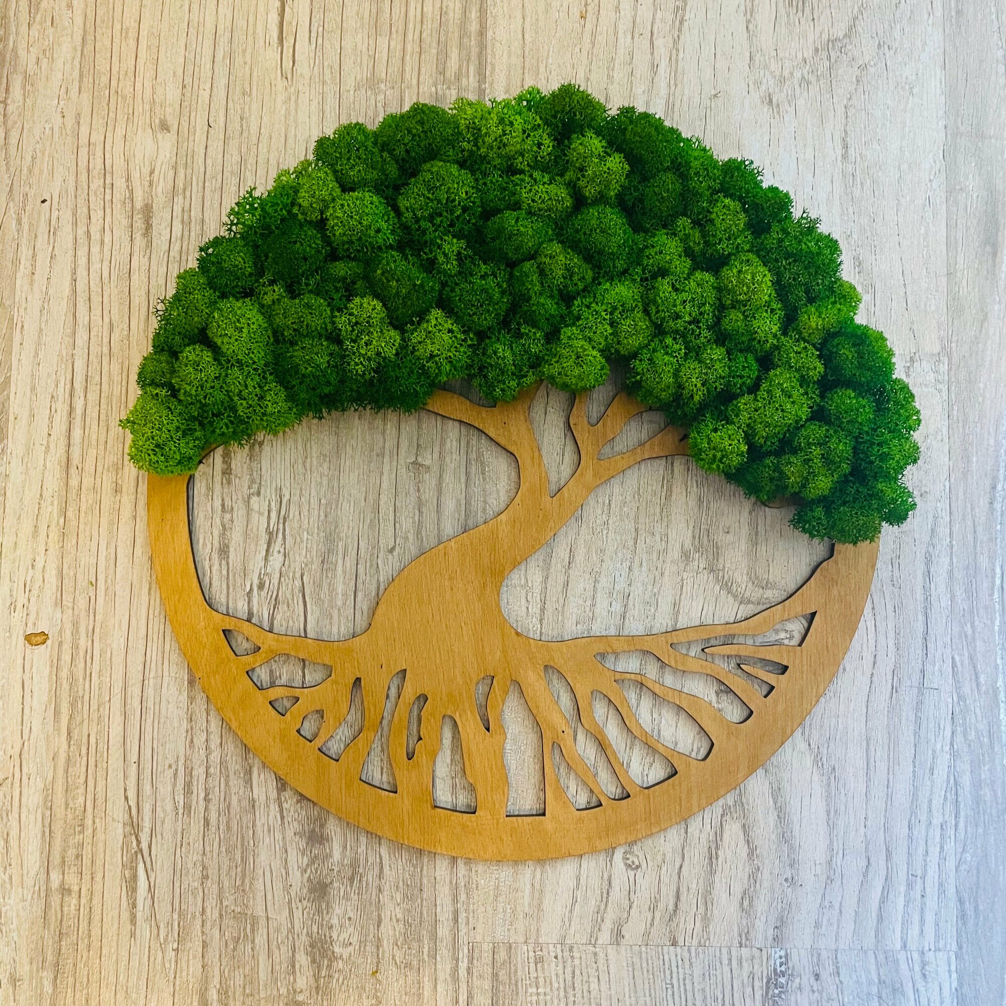 Картина Панно "Дерево Жизни" МОХнатая Студия, ручная работа, 30 x 30 cм