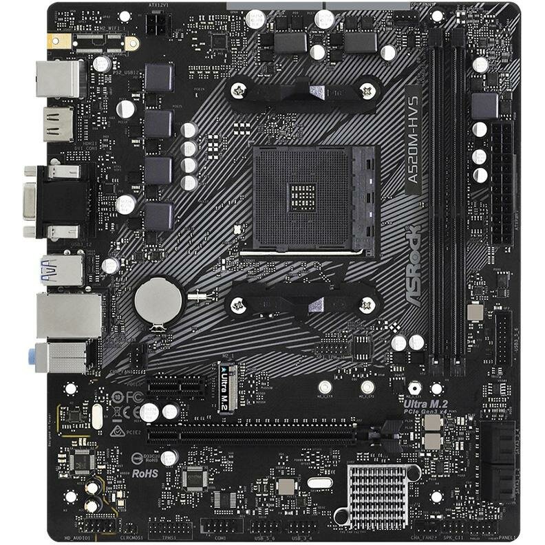 Материнская плата ASRock A520M-HVS (AM4)