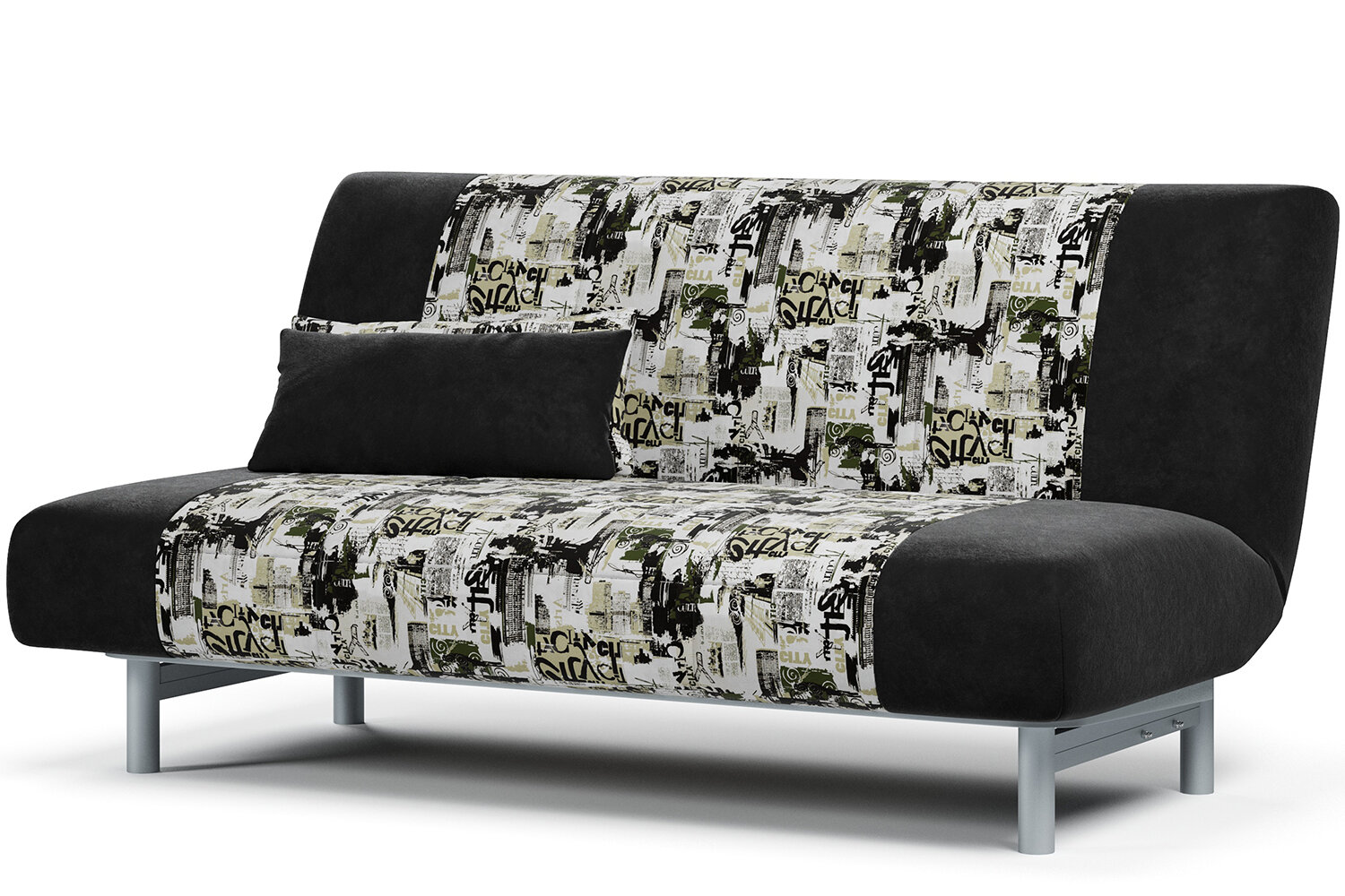 Диван-финка Novelti Forest City Prints City 3-34 (195х100х93, СМ 138х195), раскладной, 3 положения, металлокаркас, ППУ+латы