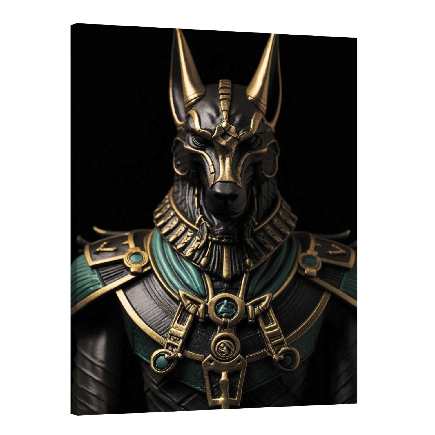 Интерьерная картина 50х70 "Анубис: покровительница вечного покоя"