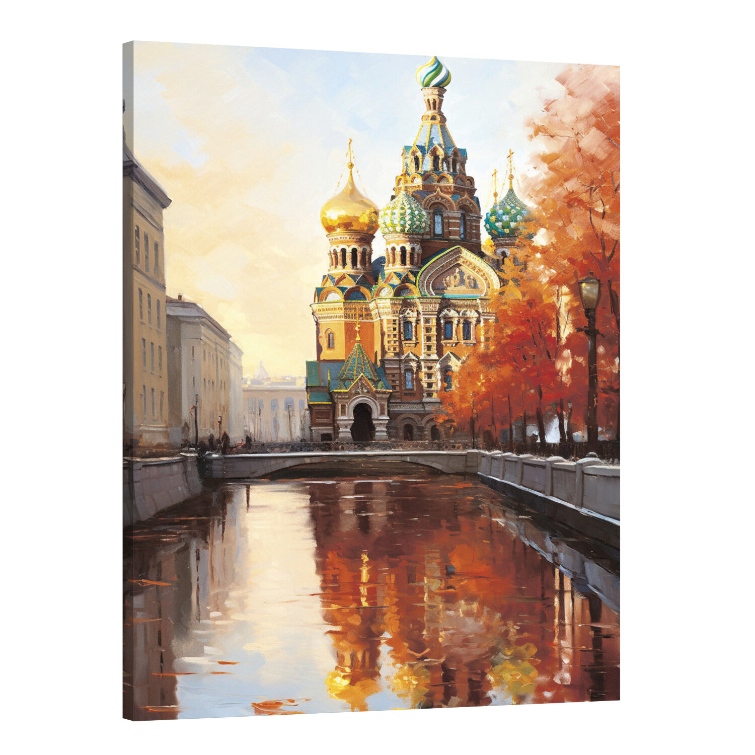 Интерьерная картина 50х70 "Питерские отражения"