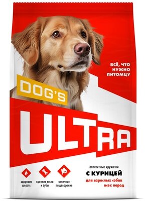 ULTRA аппетитные кружочки с курицей для взрослых собак всех пород 600 г.