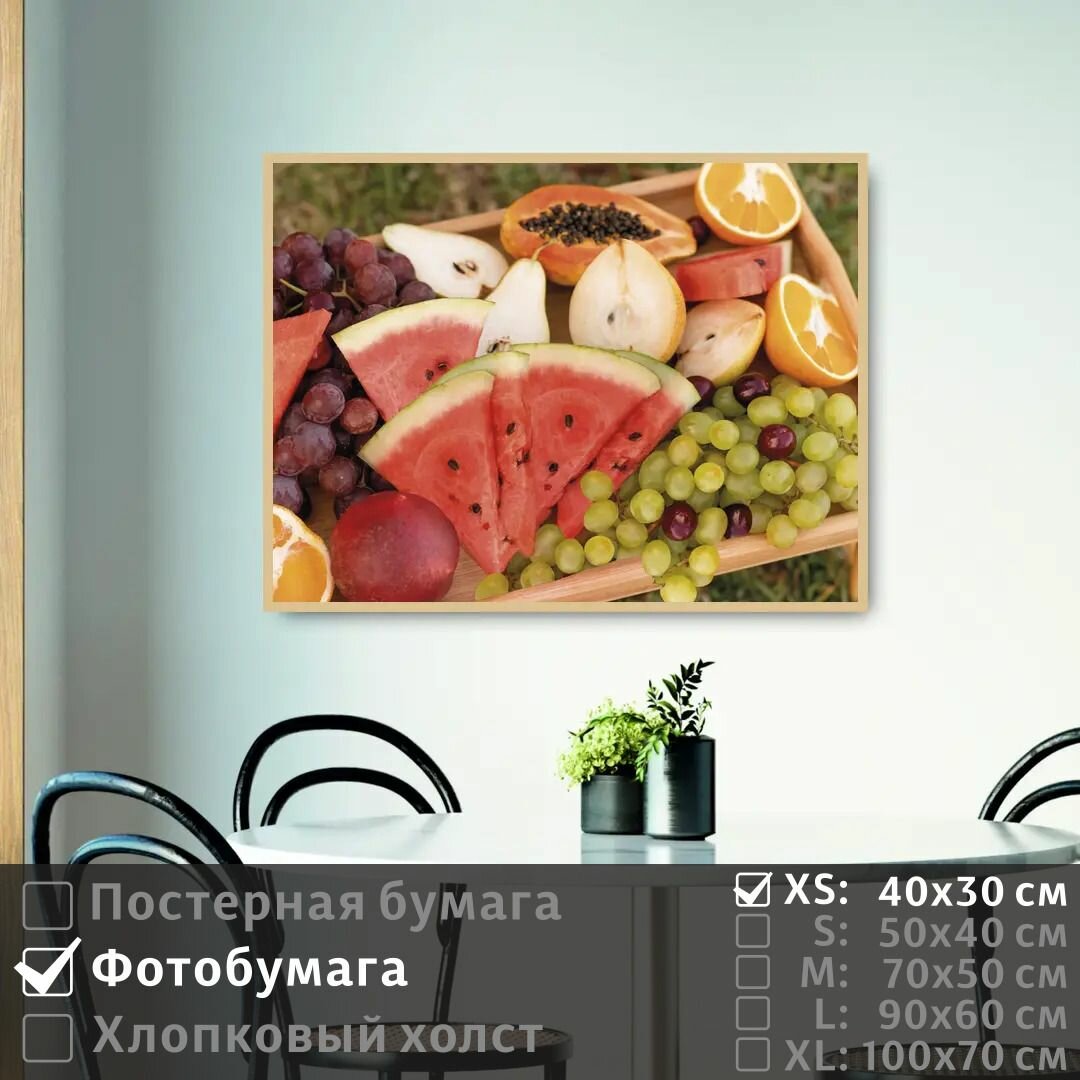 Постер на фотобумаге Красочные Тропические Фрукты 40х30 см ПолиЦентр