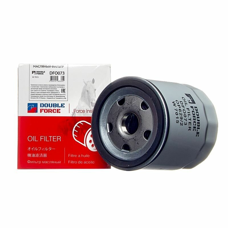 Фильтр масляный для FAW DOUBLE FORCE арт. DFO073 Ford CMax, Fiesta V 02, Focus Cabrio, Focus CMax, Focus II, Galaxy II