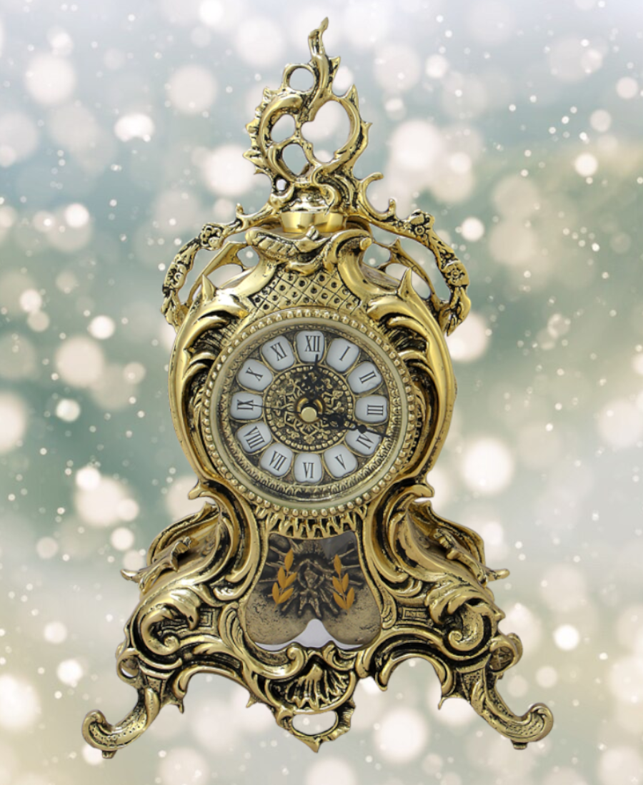 Часы каминные "Древо Жизни" с маятником, бронза