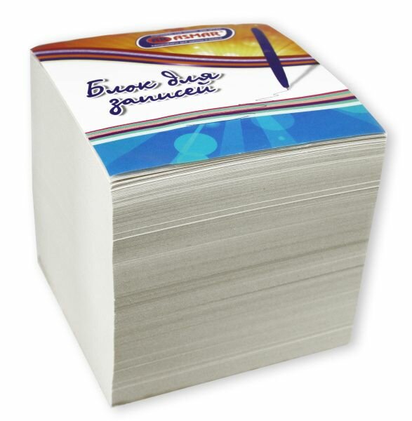 Блок для записей "asmar" 90*90*90мм белый арт. ВК-9э/экономэконом арт. ar-3994