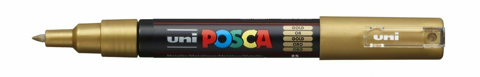 Маркер Uni POSCA PC-1M золотой 0,7 мм цвет 25 1 шт, ,