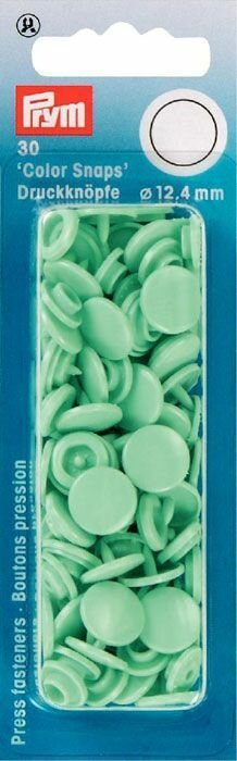 Кнопки "Color Snaps" зеленой мяты 12,4мм 30 шт в уп PRYM 393119