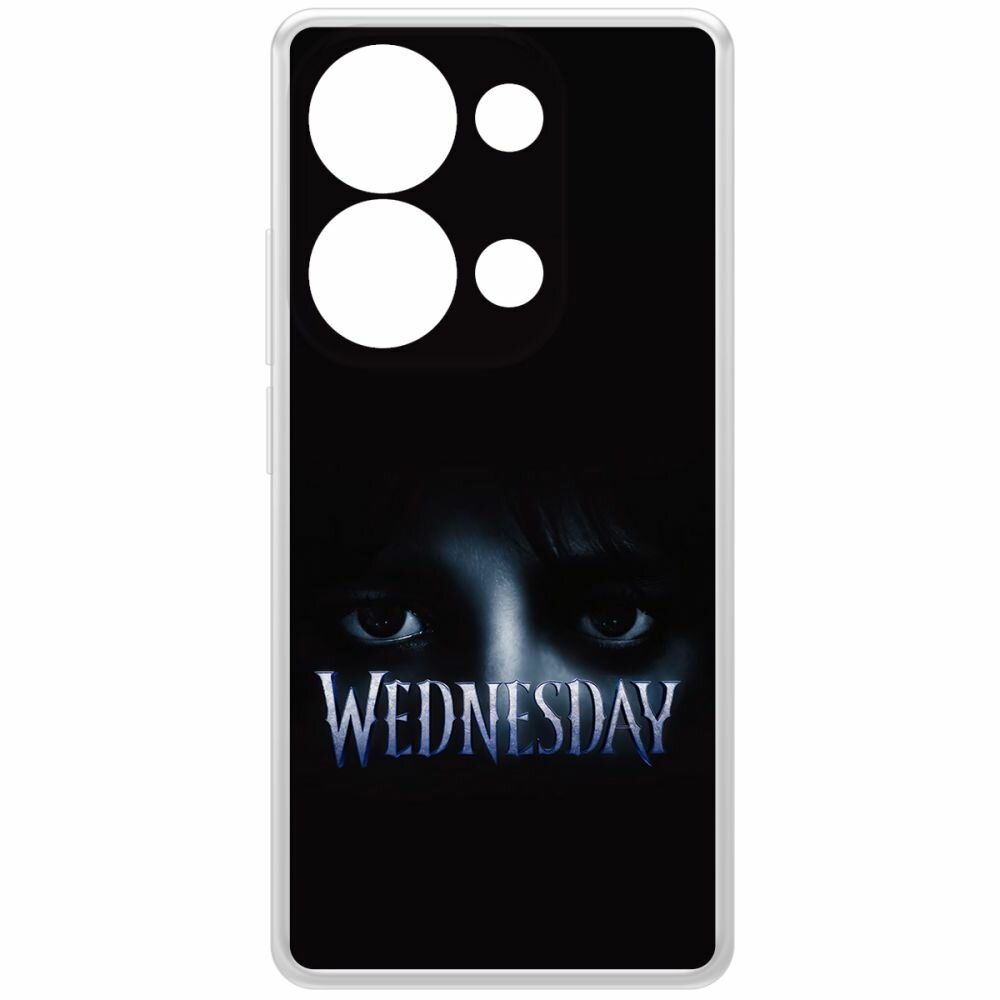 Чехол-накладка Krutoff Clear Case Уэнсдей Аддамс - Логотип для Xiaomi Redmi Note 13 Pro 4G