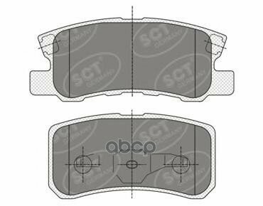 Колодка Тормозная "Sct" Citr. C4 Aircross 12-/Peu. 4007/4008/Mits Asx 10-/Outlander 06-/Pajero 07- Задн. (В Уп. 4Шт.) SCT арт.