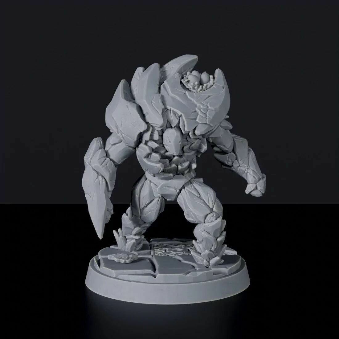 Миниатюра D&D "Элементаль земли B" 32 мм (DnD, Dungeons & Dragons, ДнД, Подземелья и Драконы, Pathfinder)