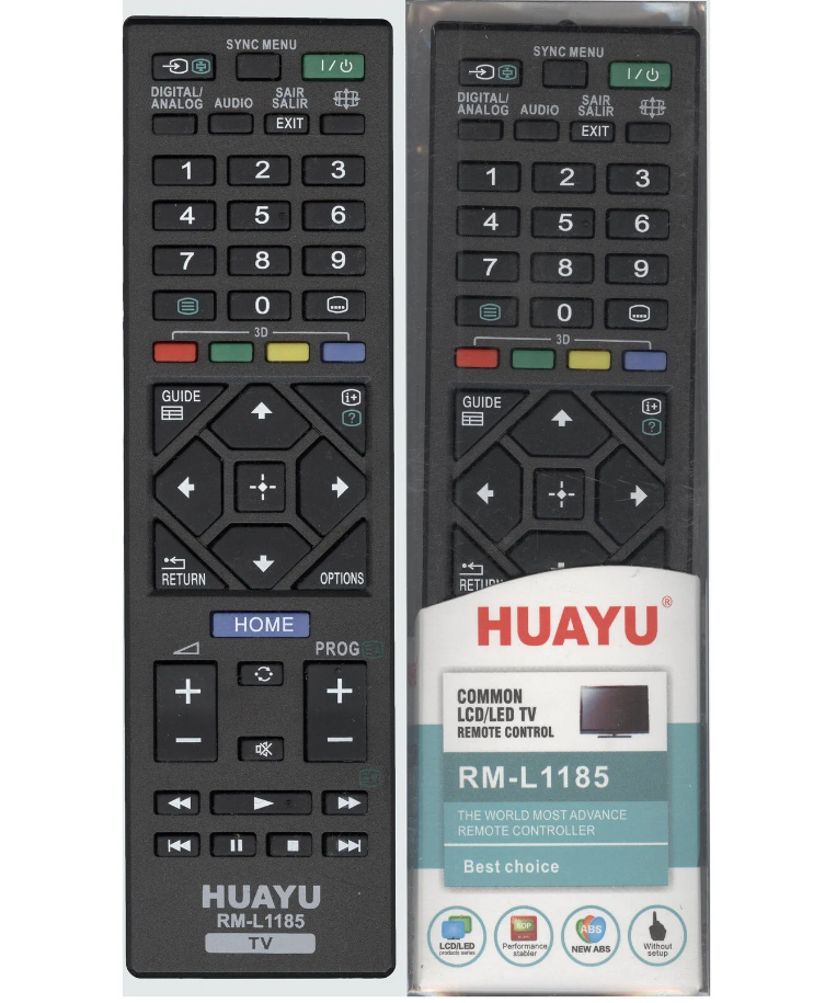 Пульт ДУ Huayu RM-L1185 для телевизоров Sony, черный