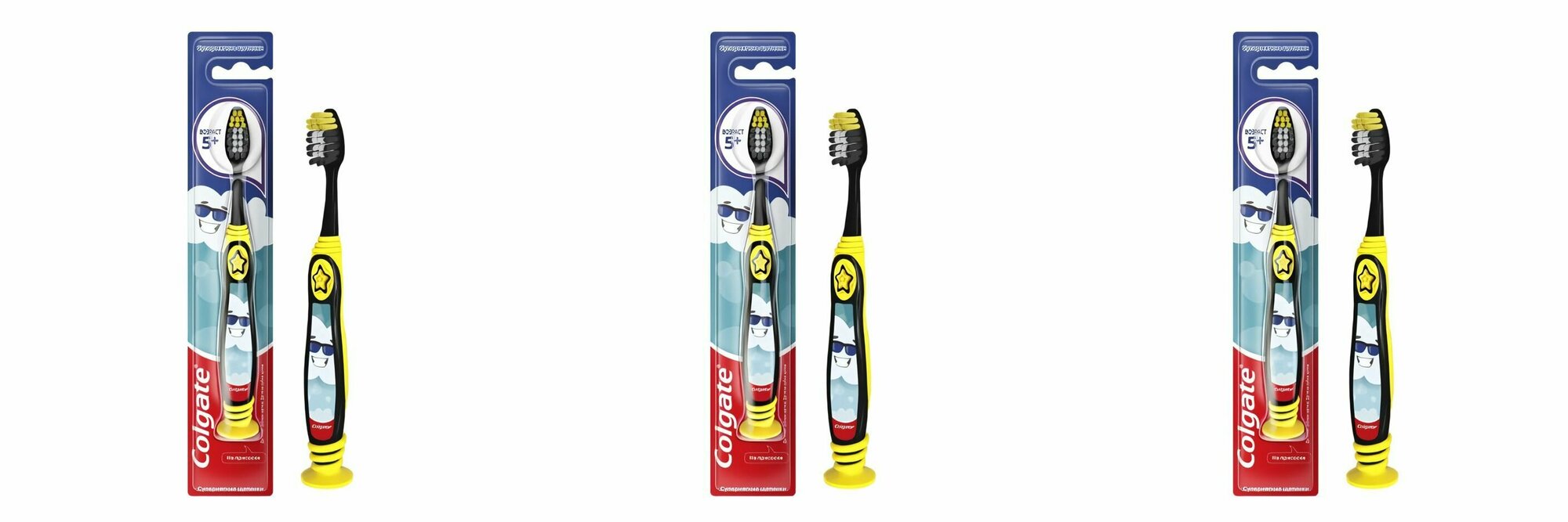 COLGATE Зубная щетка SMILES Barbie, Spiderman, для детей (старше 5 лет),3шт.