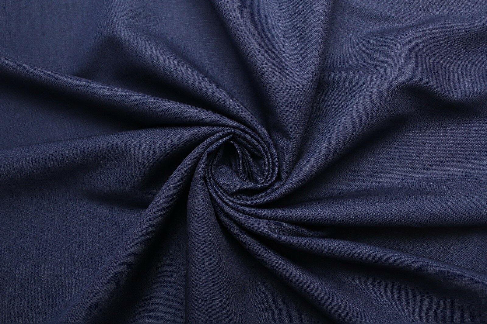 Ткань Хлопок-лён тёмно-синий, ш90см, 0,5 м
