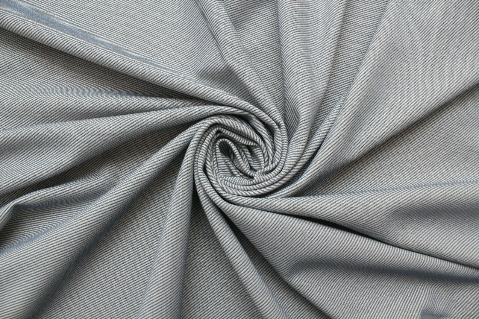 Ткань Джерси кремово-голубое в поперечную полоску, ш134см, 0,5 м