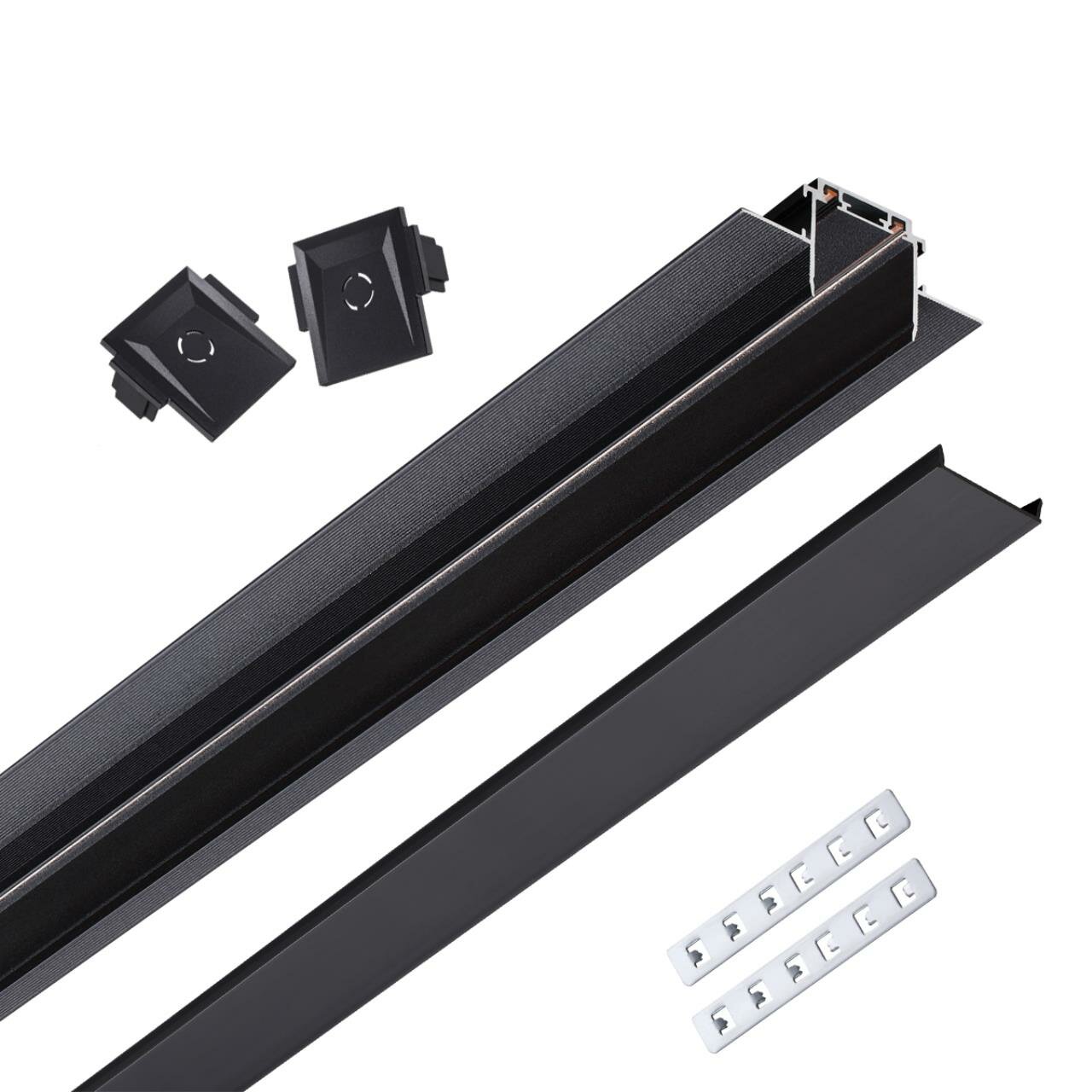 Низковольтный шинопровод для встраиваемого монтажа в ГКЛ, длина 2м (в коплекте заглушки-2шт) Novotech Smal 135199