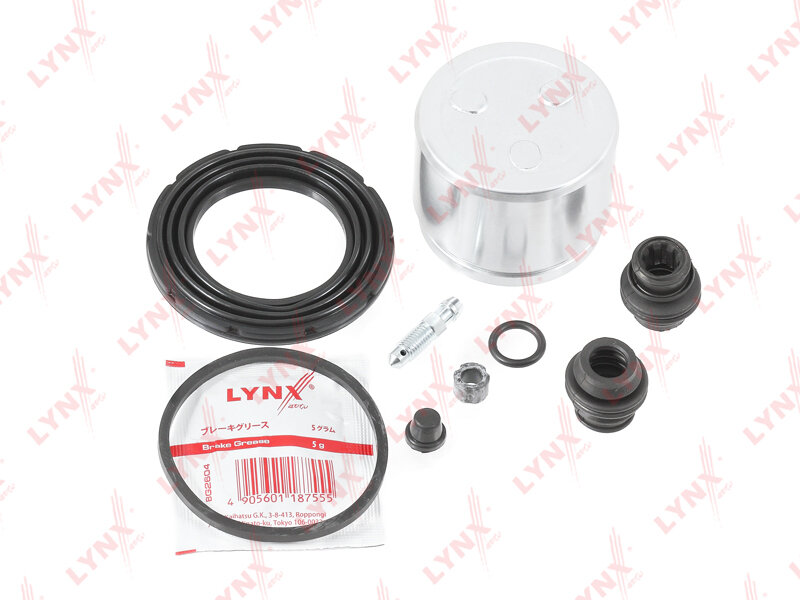 Ремкомплект тормозного суппорта с поршнем переднего (поршень Ø 60 mm, суппорт Akebono) LYNXauto BC-6463. Для: Mazda, Мазда, CX-5(KE) 11>, Nissan, Нис