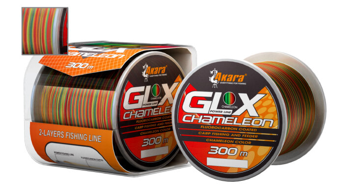 Леска Akara GLX Chameleon Power Line 300 м 0,20