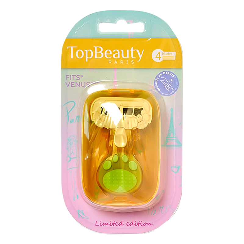 Бритвенный станок женский TopBeauty Paris, мини, 4 лезвия