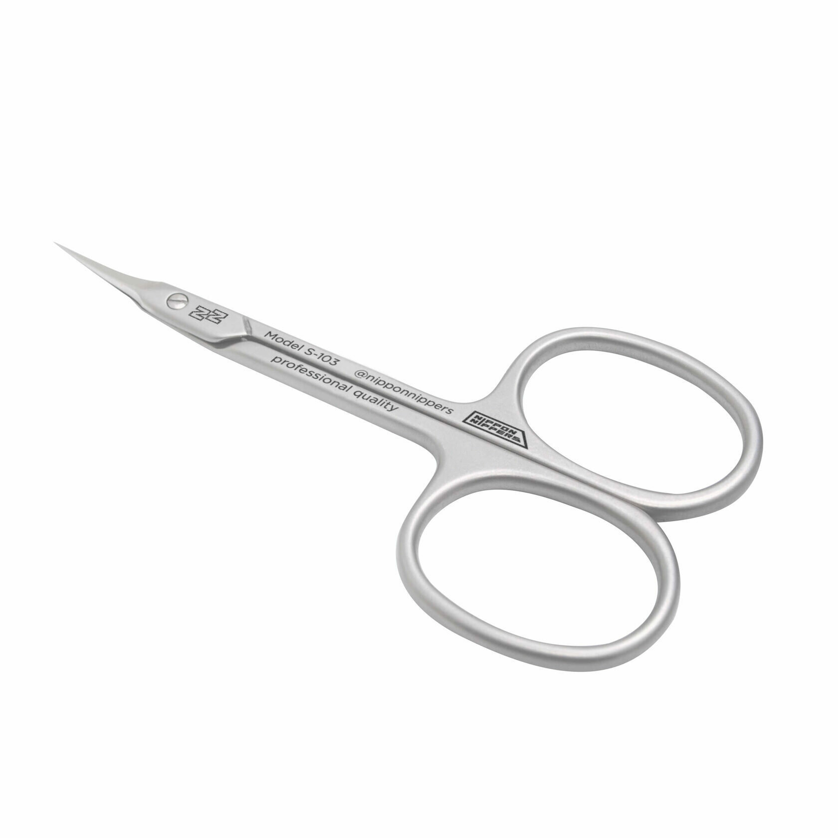 Nippon Nippers, Ножницы для кутикулы, Длина 90 мм. Матовые S-103