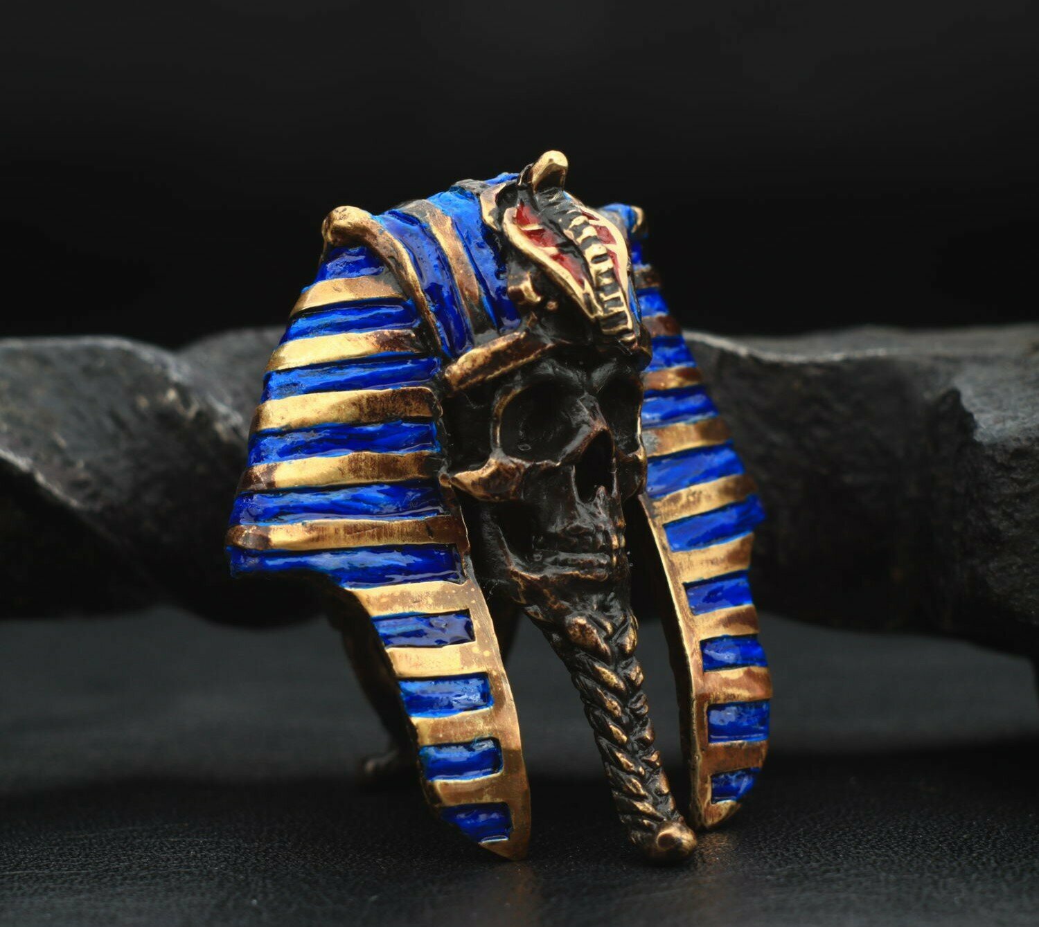 Фараон - Египетский - Тутанхамон - Рамзес - Мумия - Череп - Зомби - Копты - Клеопатра - Древний Египет - Бусина на Темляк Темлячная - Брелок - Фигурка