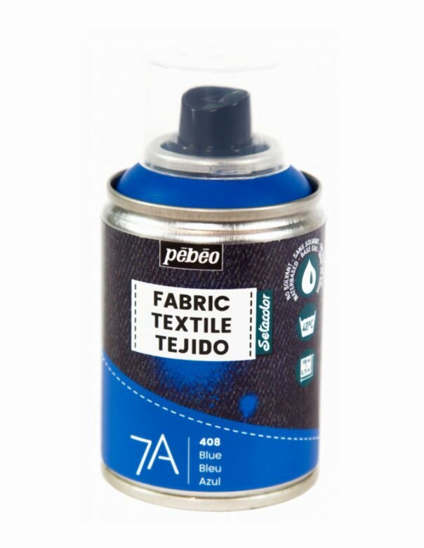 Краска для ткани в аэрозоли 7A Spray, 100 мл, синий
