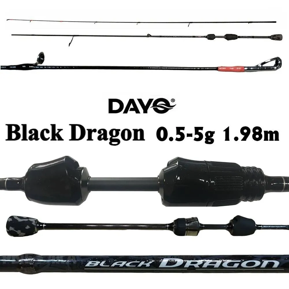 Спиннинг Dayo Black Dragon, тест 0,5-5гр, 1.98м