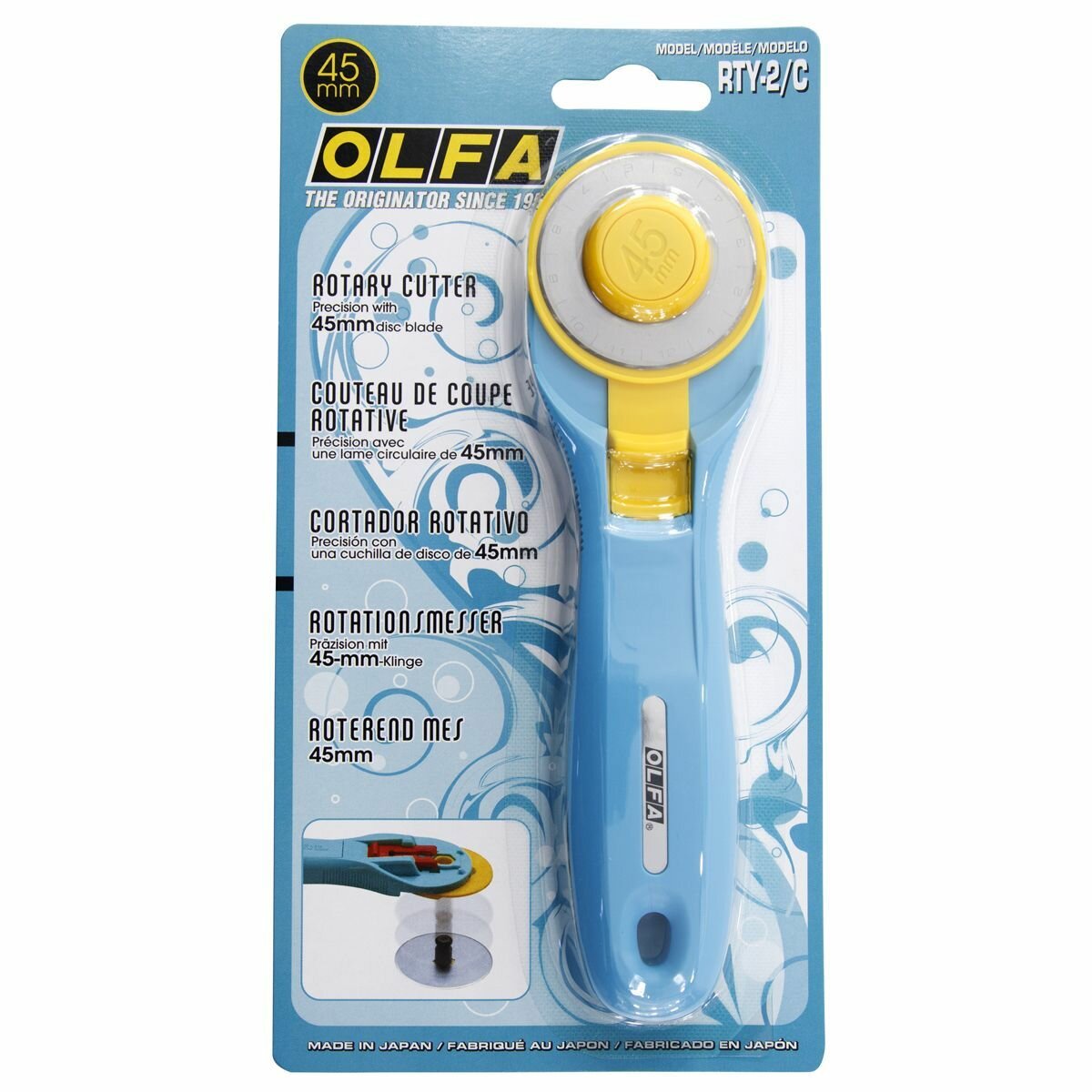 Дисковый нож голубой 45 мм "Olfa"