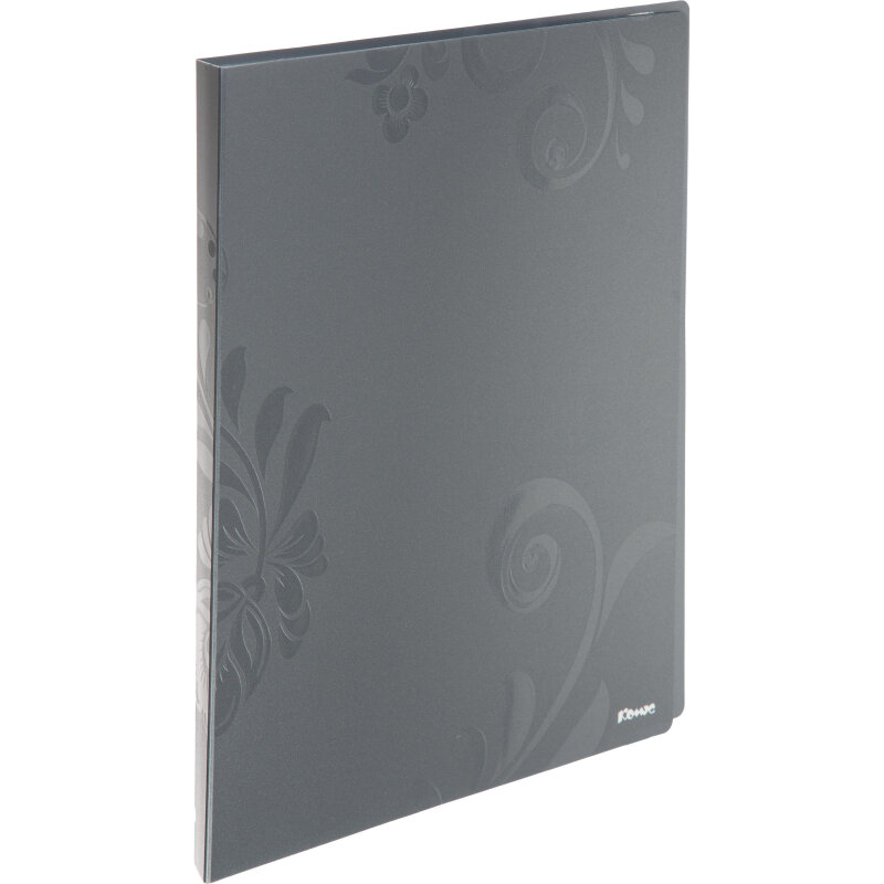 Папка файловая 20 файлов А4 Комус Русская серия Mountain сер 900мкм внут карм 1898391