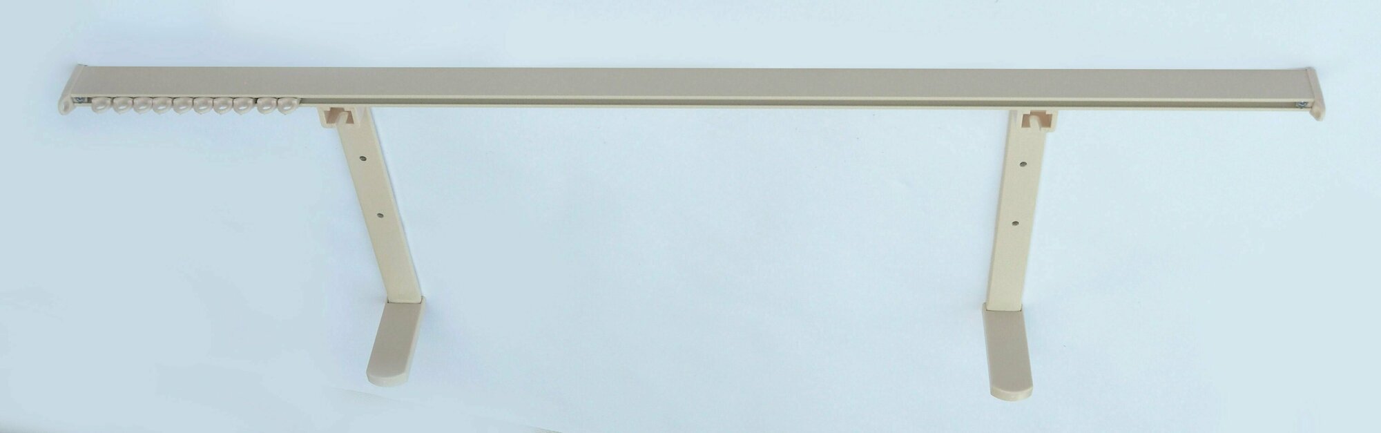 Профильный карниз для штор Симпл двухрядный бронза