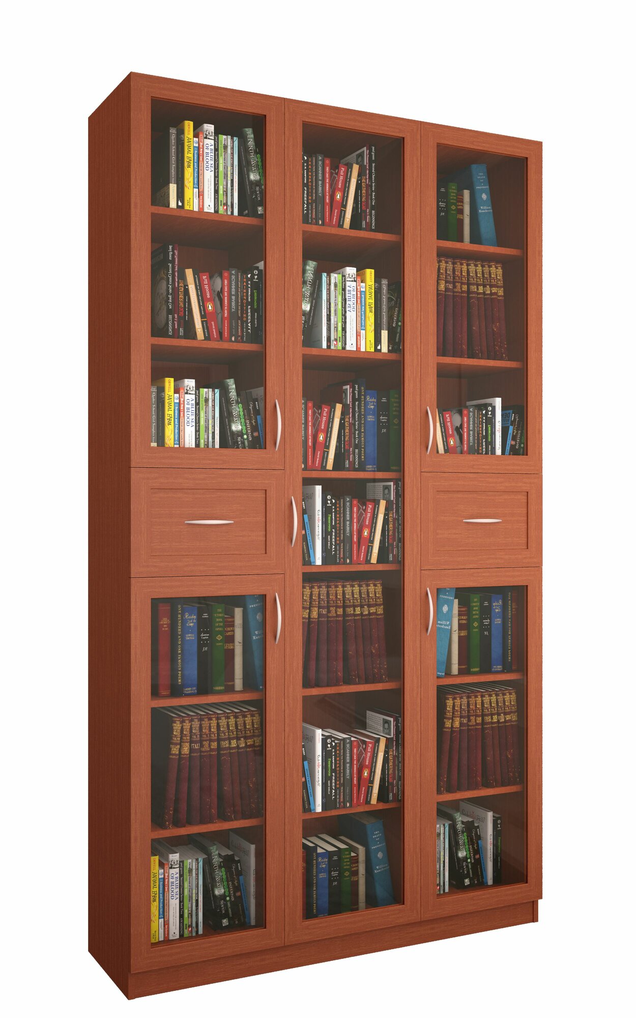 Книжный шкаф "Библиограф 3.10" 120х200х40, орех мария луиза