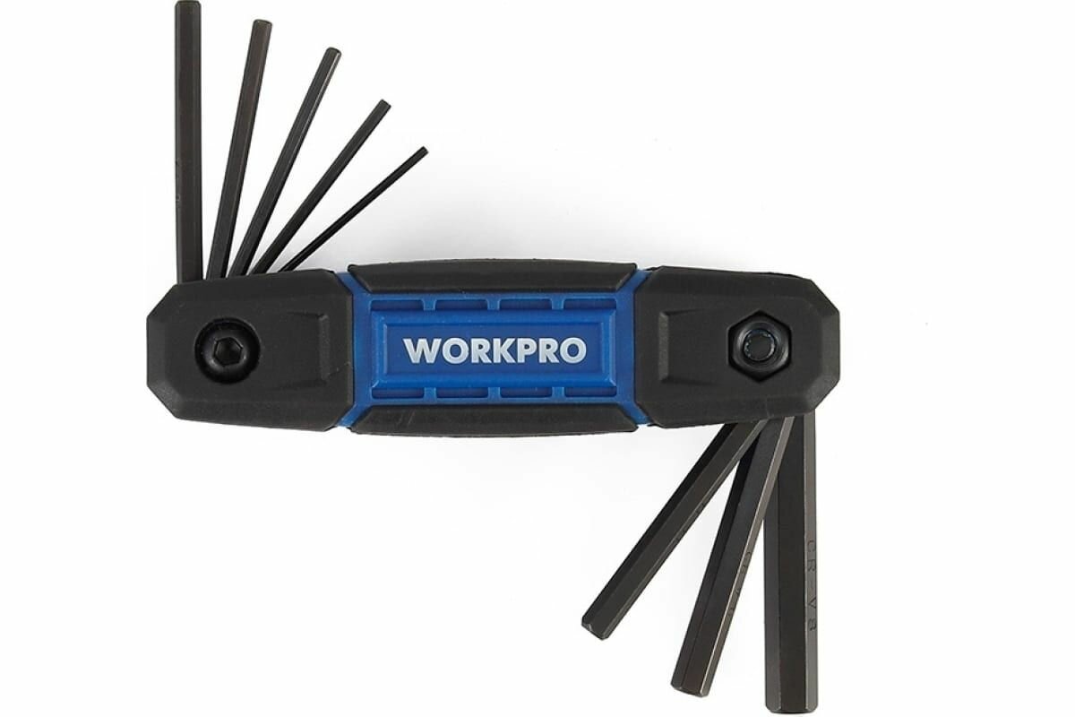 Набор шестигранных метрических ключей WORKPRO 8 шт. складной WP222028