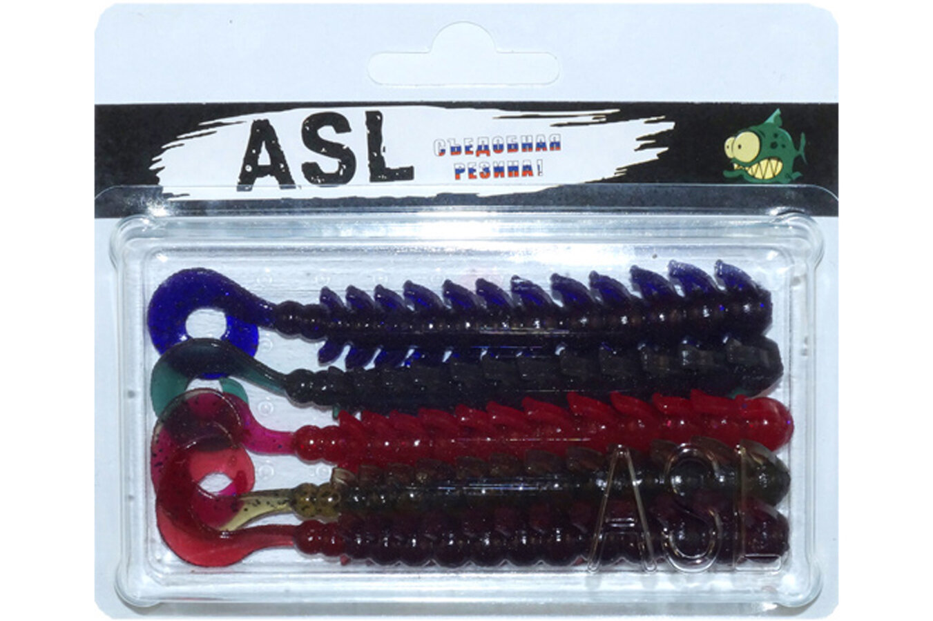 Силиконовая приманка ASL "Бакси" цвет "mix 2" L-5см (2") 10шт/уп