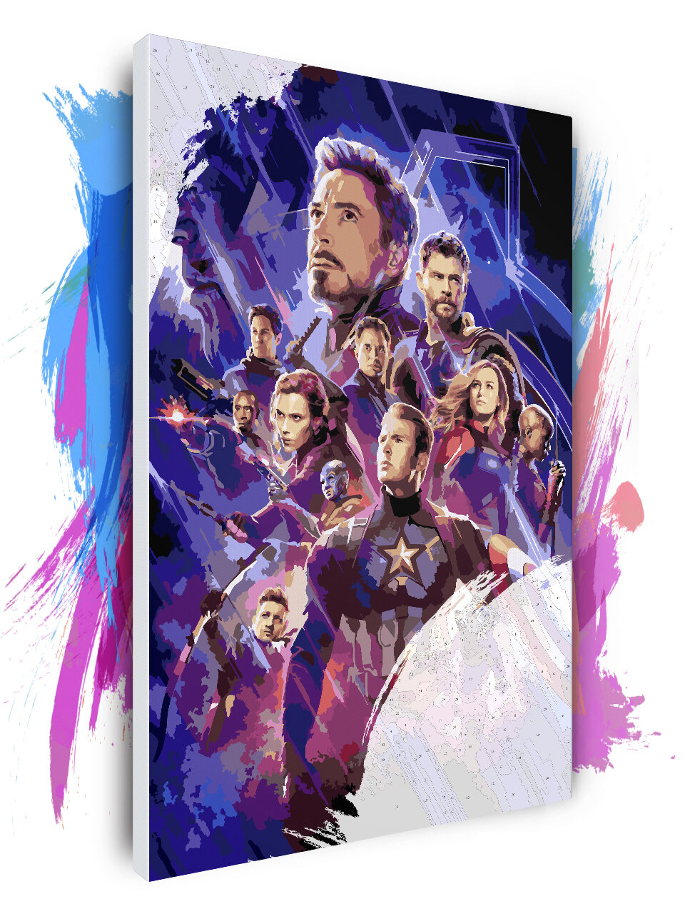 Картина по номерам на холсте Мстители - Постер, 40 х 60 см