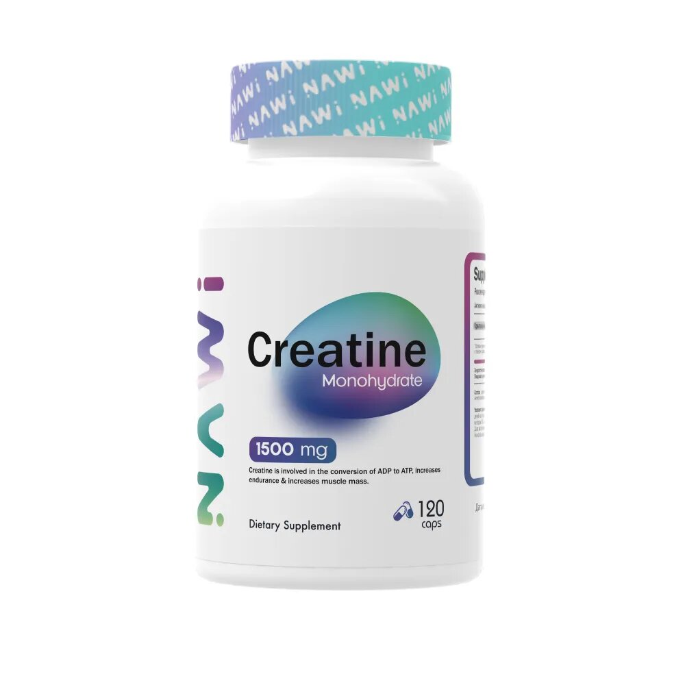 Креатин NAWI Creatine Monohydrate, 150 г, нейтральный, 60 порций