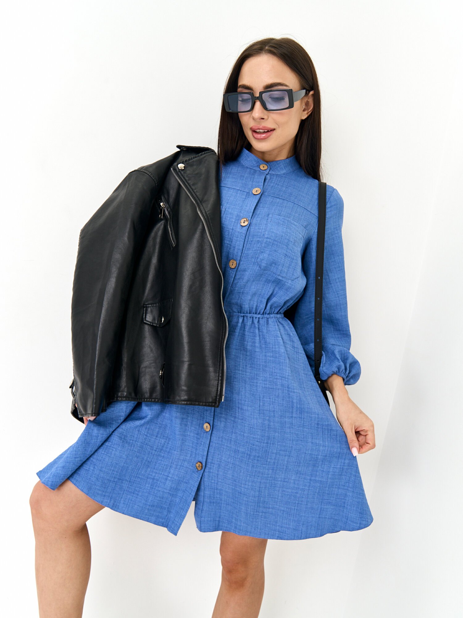 Женское джинсовое осеннее платье Mariche, размер 48