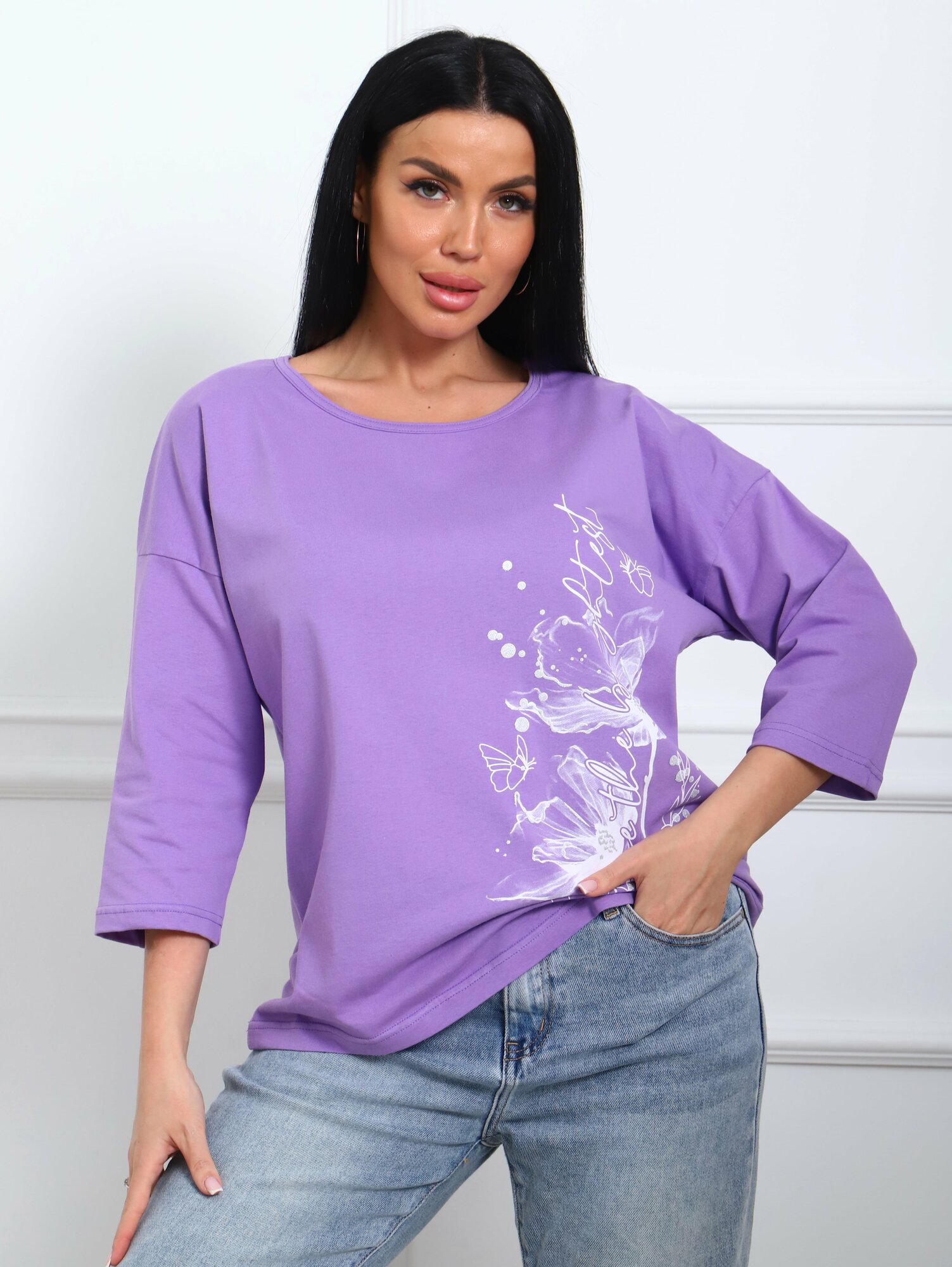 Футболка женская большого размера