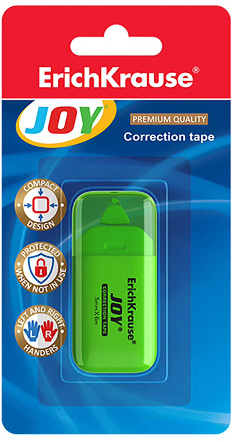 Лента корректирующая Joy, 5 мм х 6 м, в ассортименте
