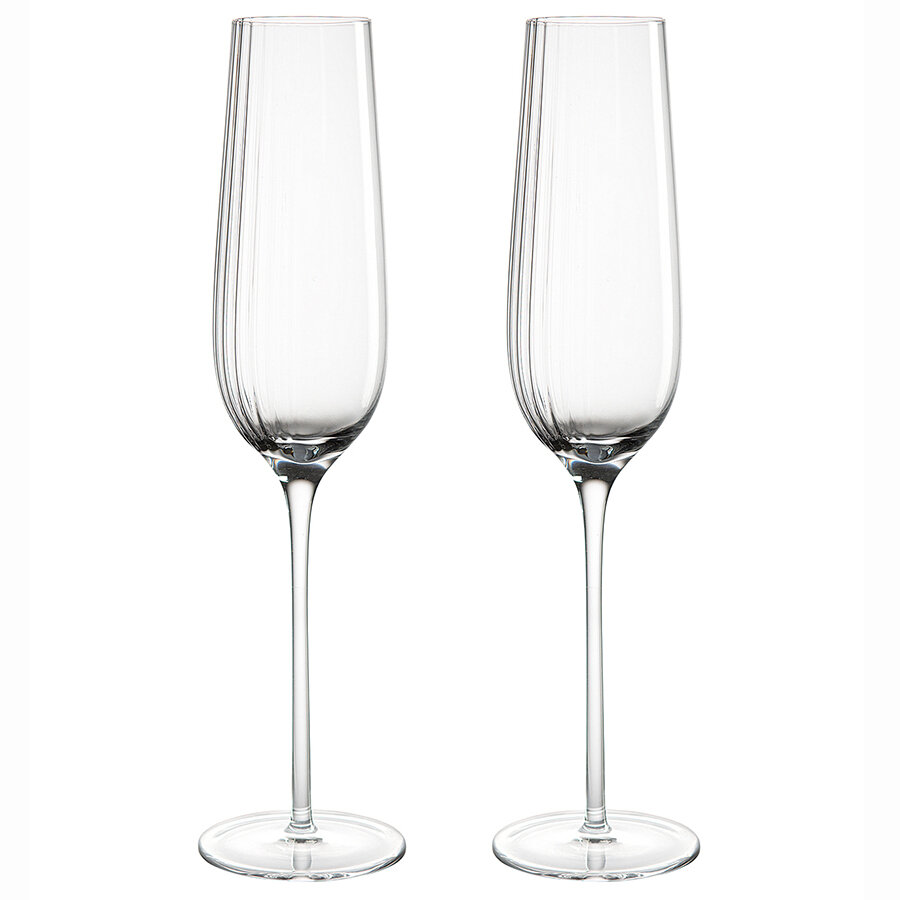 Набор бокалов для шампанского Liberty Jones Alice в подарочной упаковке, 200 мл, 2 шт