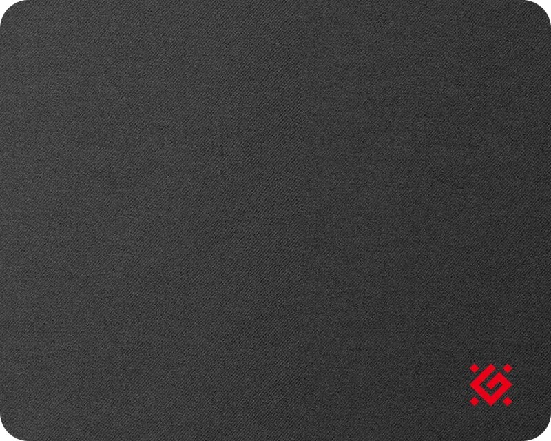 50016 / Коврик Defender Black One черный (ткань, 250 мм x 200 мм x 2 мм, рисунок - однотонный)