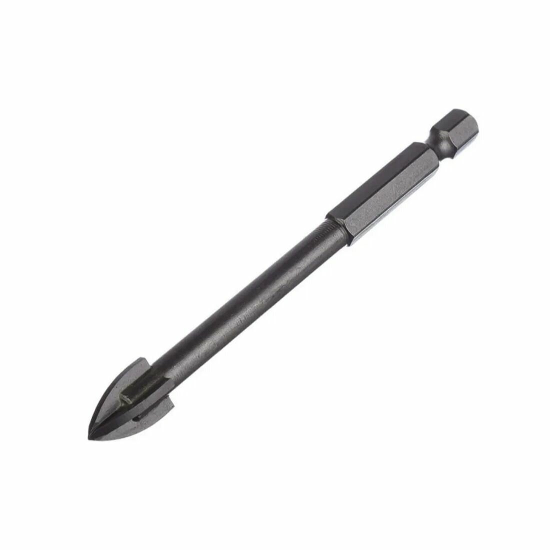 Сверло по стеклу / кафелю 4 мм , квадро , хвост. шестигранник