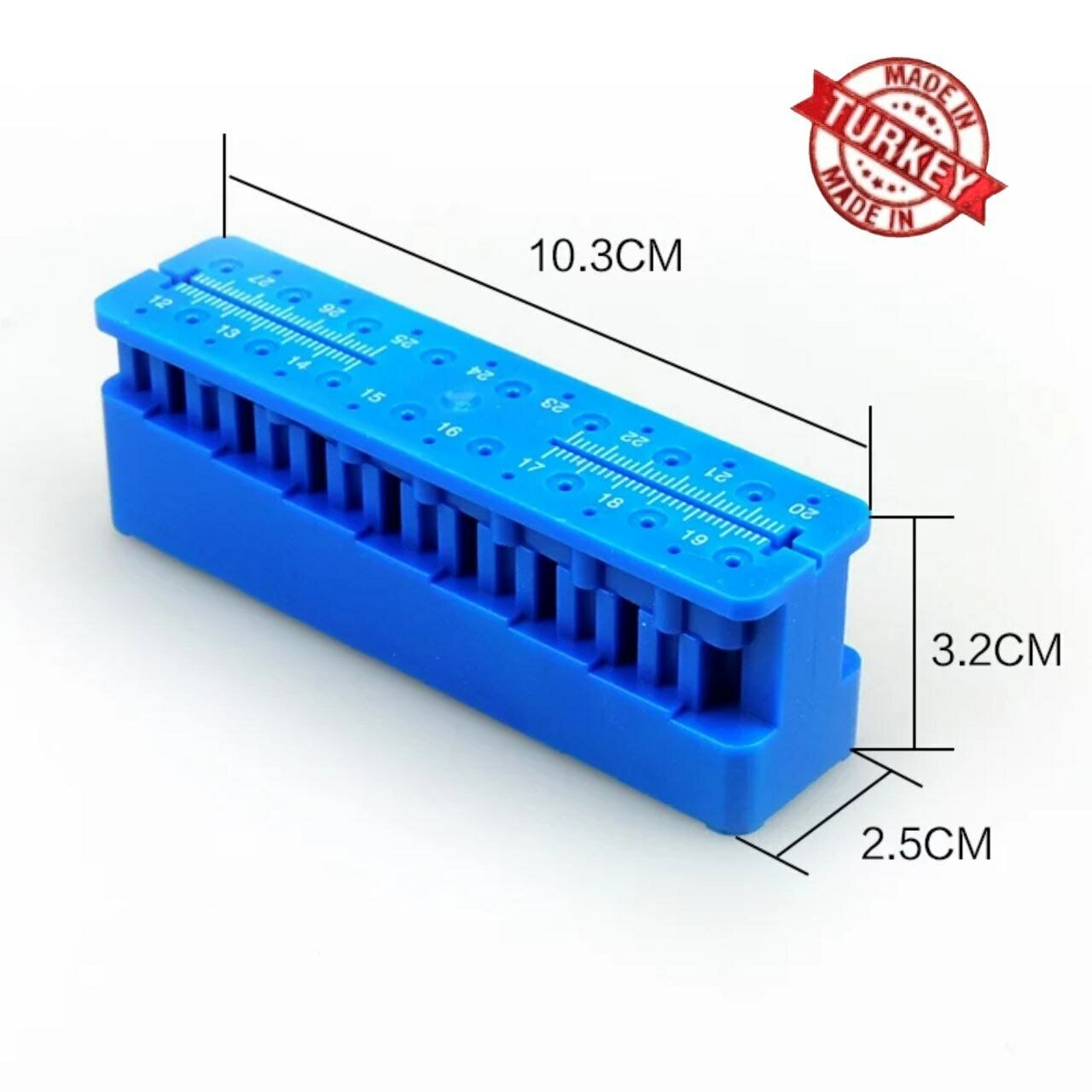 Подставка ( линейка ) эндодонтическая , с подставкой, для измерения инструментов для эндодонтического инструментария , 1шт. от Инсидентал . Incidental ENDO BLOCK