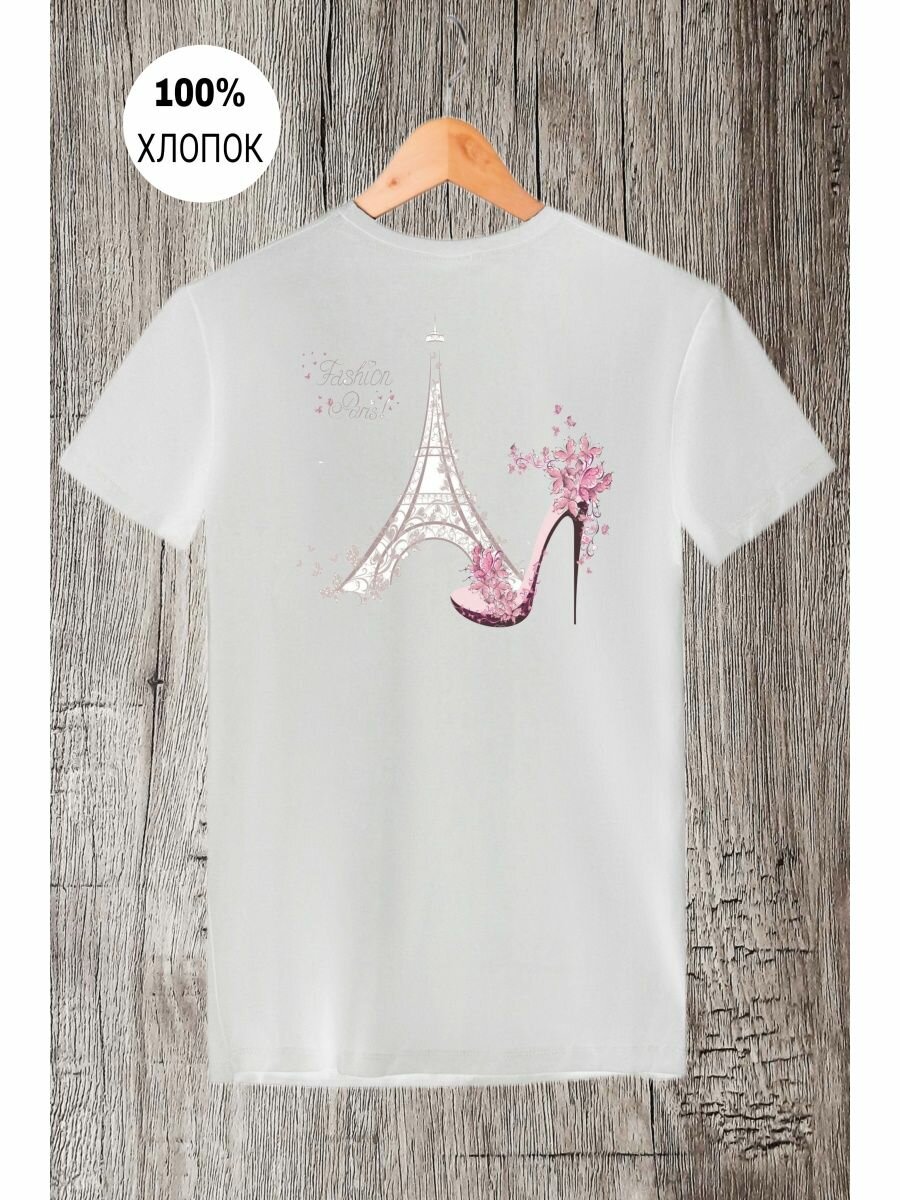 Футболка eiffel tower эйфелева башня туфелька