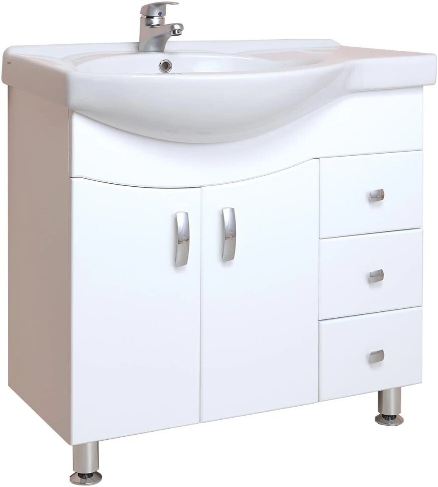 Тумба белый глянец 80,1 см Onika Эльбрус 108202