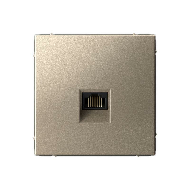 Розетка компьютерная ArtGallery RJ45 кат.5E механизм шампань SE, SCHNEIDER ELECTRIC GAL000583 (1 шт.)